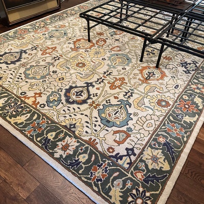 Luxurious Middle Arena Hand Tufted 100% Woolen Area Rug for Hall ...