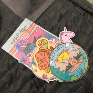 Get Lost Sticker, Funny Vinyl Stickers, Outdoorsy Decals, Cute, Animal ...