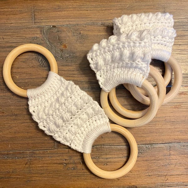 Pebbled Towel Ring PATTERN Only, Crochet Pattern, Dish Towel Ring ...