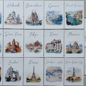 Travel Table Numbers for Wedding Destination Icon Table Names Wedding ...