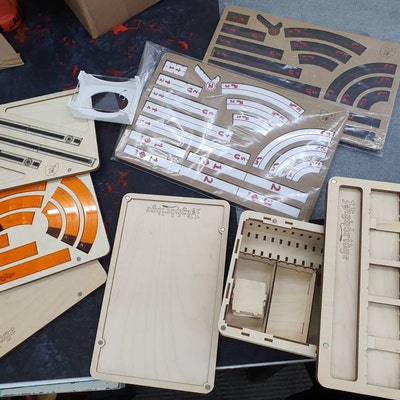 Full Set of Acrylic 2.0 Templates and Range Rulers for Use With X-wing ...