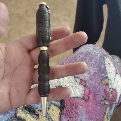 Custom Buck Ranger 112 Lockback Knife With Custom White Mop/obsidian ...