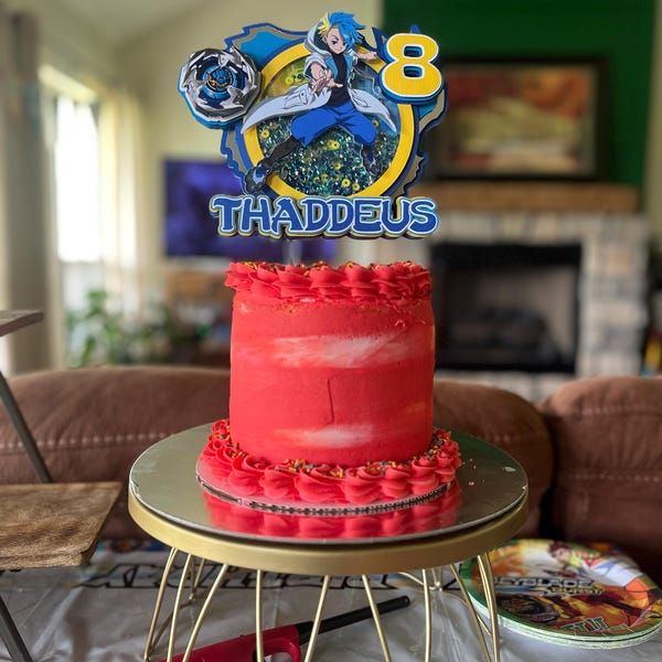 Beyblade Cake Topper Beyblade Party - Etsy