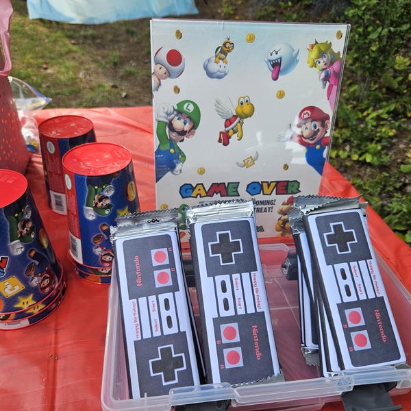 Printable Nintendo NES Controller Hershey's Chocolate Bar Wrapper ...