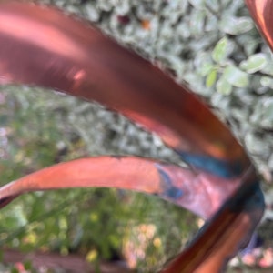 Infinity Copper Sculpture, Wind Spinner, Garden Art - Etsy