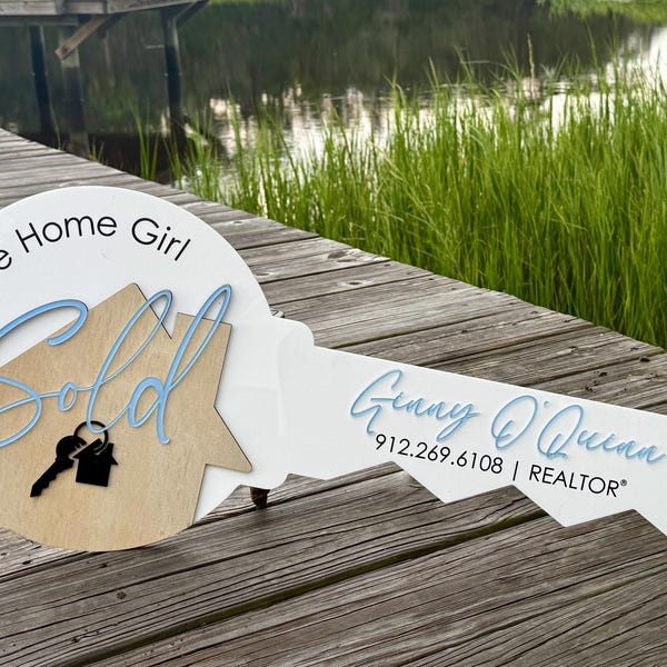 Personalized Realtor Key With Hanging Keys | Closing Realty | House ...