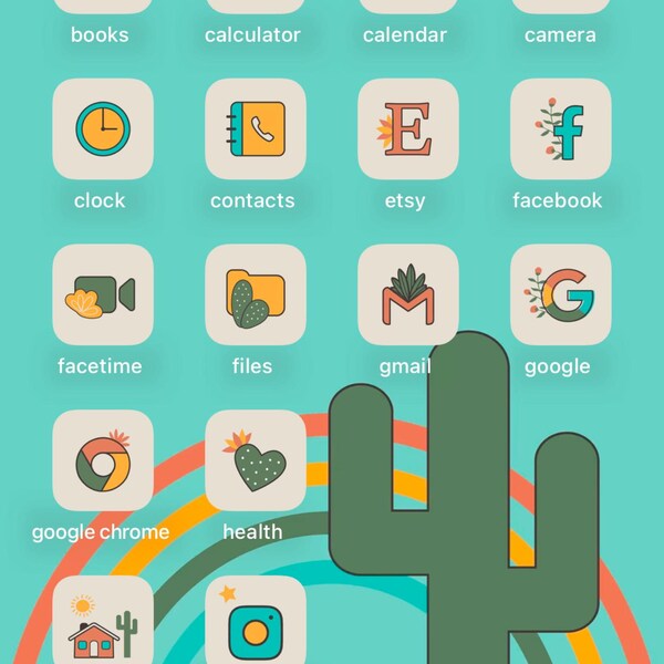 Summer iPhone Icons for Ios, Flower App Icons, Summer Flowers - Etsy