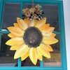 Painted Sunflower Door Hanger, Front Door Decor, Summer Flower, Front ...