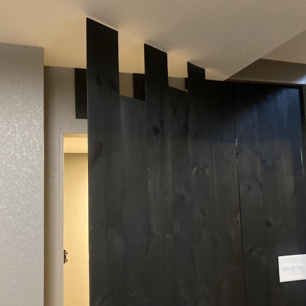 Woody Walls Solid Wood Slat Wall Paneling | Set of 2 Seamless Joint ...