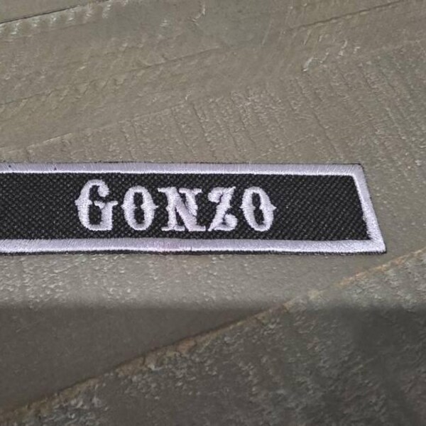 Custom Embroidered Patch - Top and Bottom Ribbon Rocker Motorcycle ...