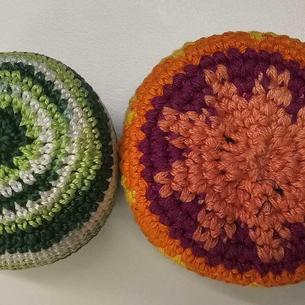 Taffy - Hacky Sack Handmade Crochet Footbag Stress Ball - Etsy
