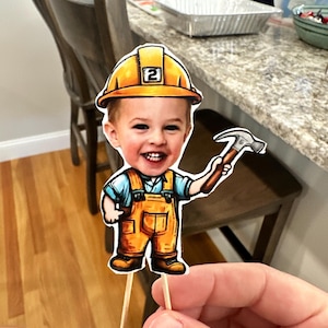 Super Mario Personalized Face Cupcake Toppers - Etsy