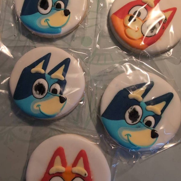 Custom Bluey Birthday Cookies – Personalized Party Favors – Organic ...