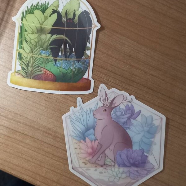 Mothman Terrarium Sticker - Etsy