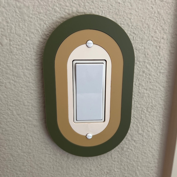 Rounded Wiggles Triple Light Switch Plate Cover Multiple Options - Etsy
