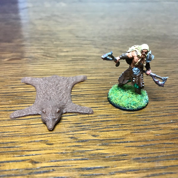 Bear Rug - 28mm 32mm City of Tarok Wargaming Terrain Scatter D&D Dnd ...