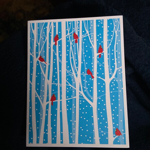 Red Cardinal Christmas Cards - Single Card or Boxed Set Holiday Cards ...