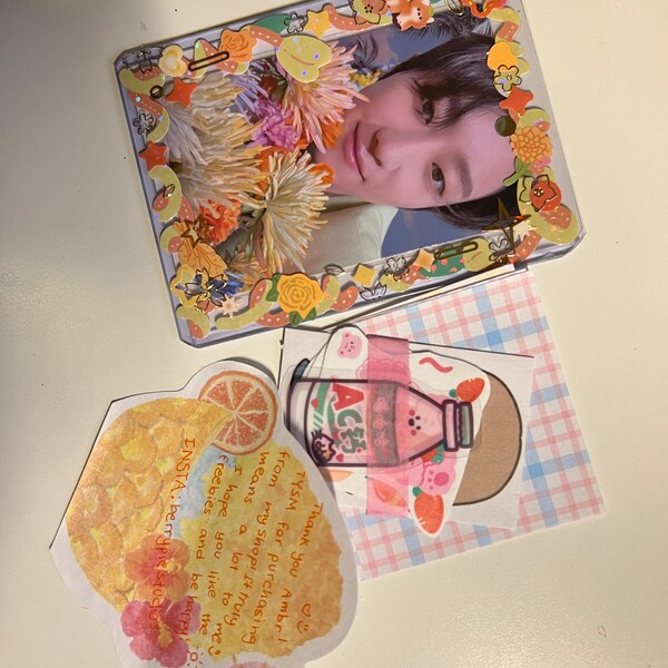 DIY Toploader Deco Kit|clear Toploader|photocard Holder|koreansticker ...