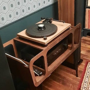Vinyl Record Holder Turntable Stand Gramophone Stand Table Desk Record ...