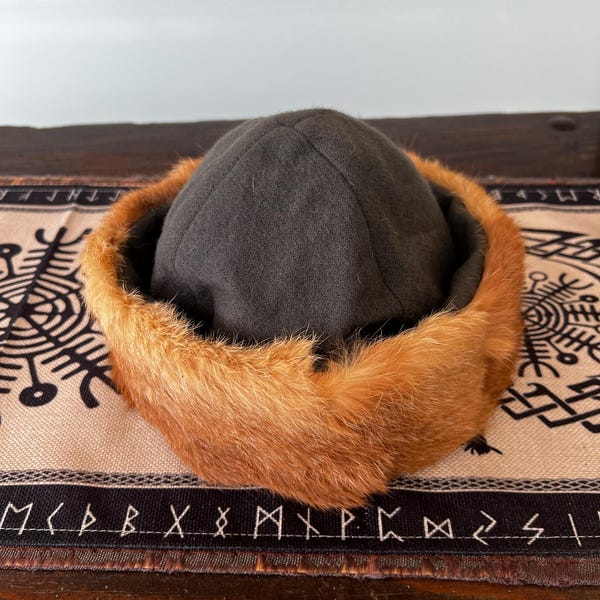 Wool Kolpak Hat, High Cap With a Slit Fur, 17th Century Poland, Hungary ...