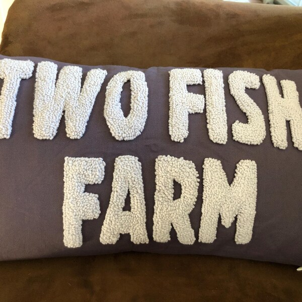 Custom Embroidered Pillow Personalized Gift, Home Decor, Anniversary ...