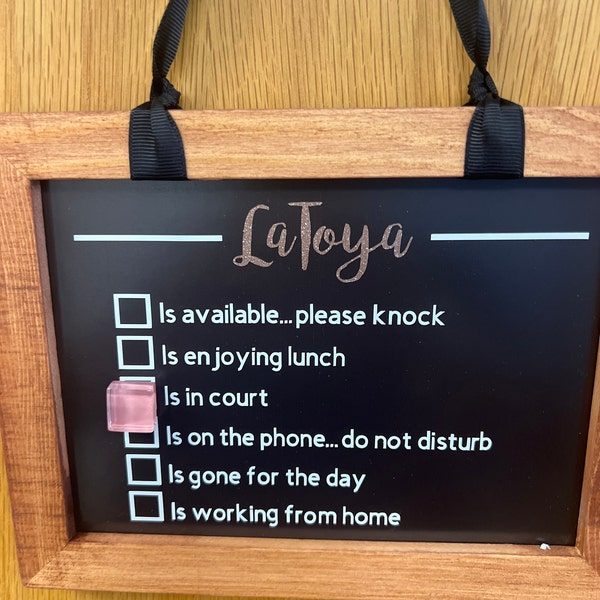 On Vacation Sign,on the Phone Sign,name Door Sign,name Plaque Sign ...