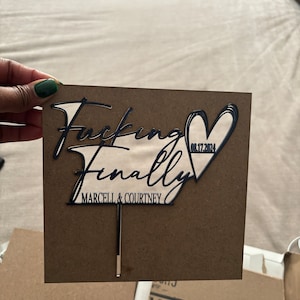 Personalized Cake Toppers for Weddings, Wedding Cake Sign Minimalist ...