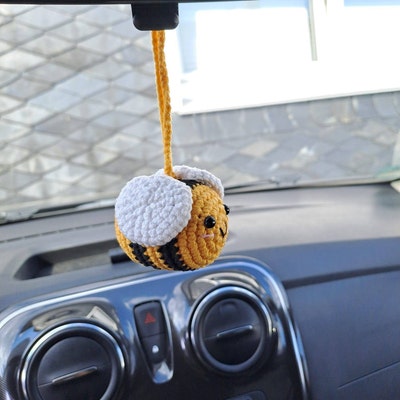 Cute Car Mirror Hanging Accessories for Women, Teens, Rear View Mirror ...