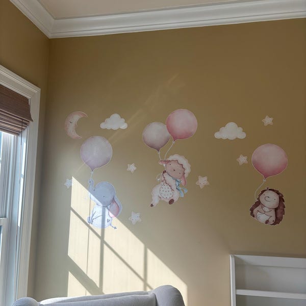 World Map With Countries, World Map Wall Sticker, World Map Wall Art ...