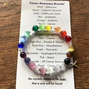 All Cancers Awareness Bracelet | Etsy
