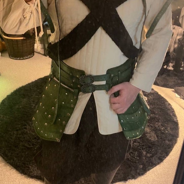 Tasset Belt - Larp Leather Armor - Hero Belt - Etsy