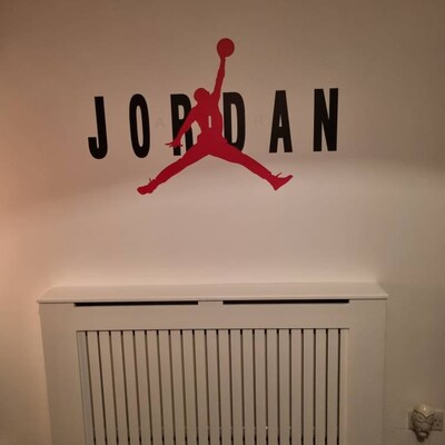 Michael Jordan Wall Decal Jordan 23 Sign Decal Basketball Jump Man ...