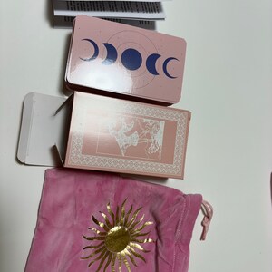 Tarot Deck Pink Gold Oracle Card Deck Deck of Many Things Tarot Card ...