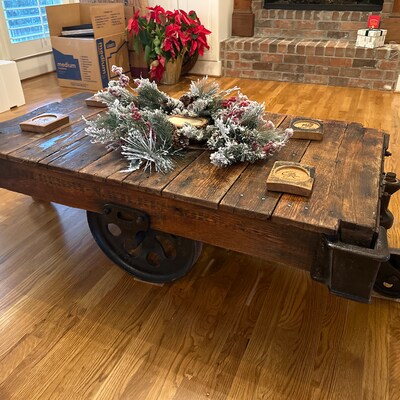 Big Green Egg Grill Table/stand pickup Only in NC Solid Oak Barn Wood ...