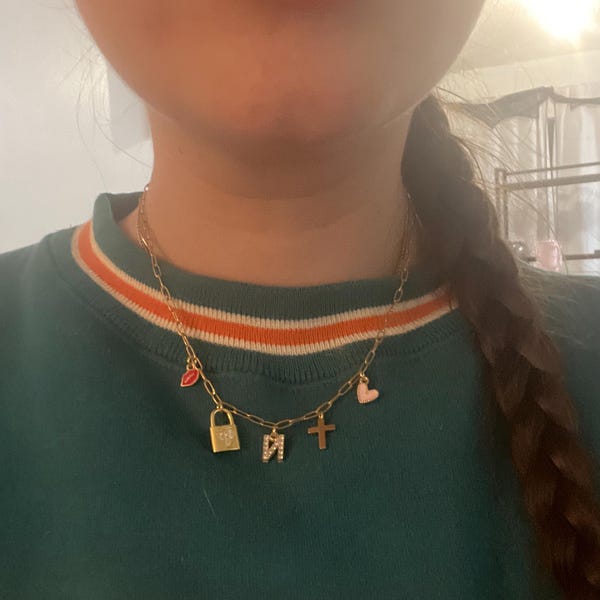 Custom Charm Keychain Purse Chain Purse Accessory Paperclip Chain Bag ...