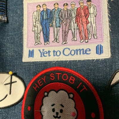 BTS Baepsae Embroidered Iron-on Patch. They Call Me Baepsae. Bts Silver ...