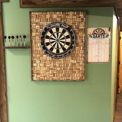 Wine Cork Dartboard Backer Cross Hatch Pattern - Etsy