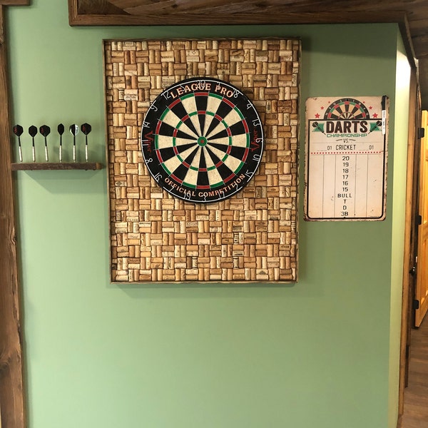 Wine Cork Dartboard Backer Cross Hatch Pattern - Etsy