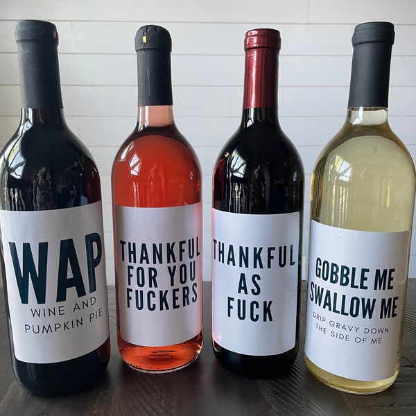 Wine Label 'pairs Well With Bad Decisions' - Etsy