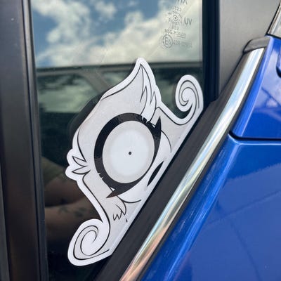 Allan Smiling Friends Sticker Mirror Front Facing Allan Waterproof ...