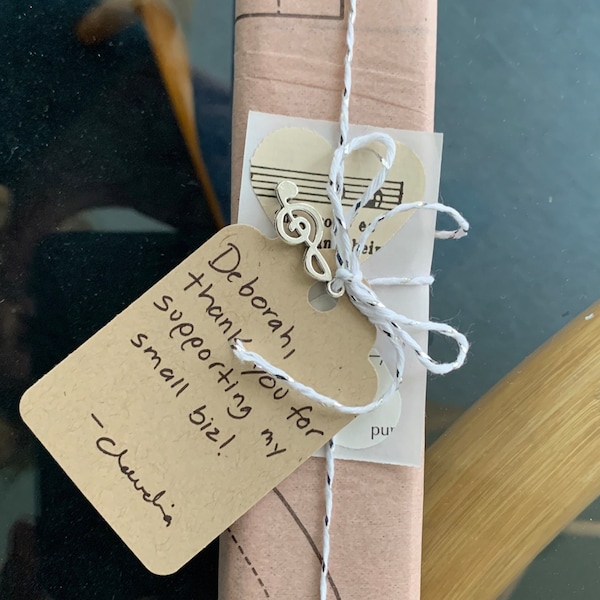 Hand Wrapped Music Sheet Pencils - Etsy