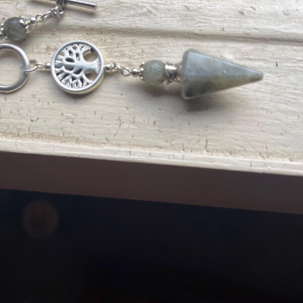 Luna Moth Pendulum Divination Tool, Opalite Crystal Pendulum, Scrying ...