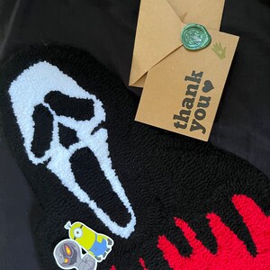 Hand-tufted Ghost Face Rug - Etsy