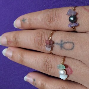 Custom Crystal Ring Handmade With Real Crystals you Choose - Etsy