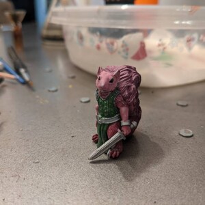 28mm Squirrel Fighters Miniatures Set of 3 for Dungeons and Dragons ...
