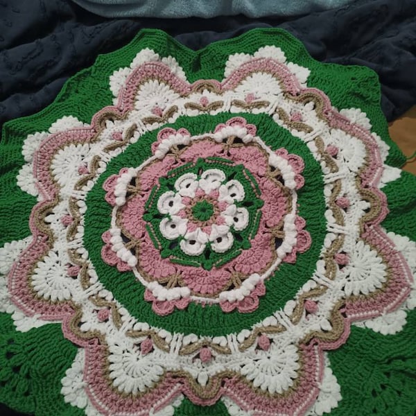 Blooming Joy Crochet Blanket Pattern: Vintage Vibe Photo Tutorial (PDF ...