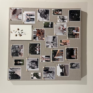 Modern Vision Board Kit With Linen Pinboard Bulletin Board - Etsy