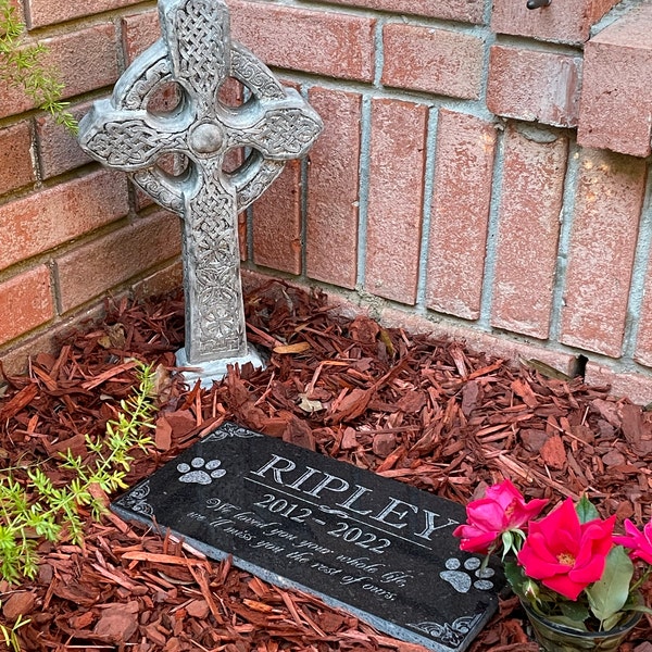 Solid Rock Stoneworks Cross on Base- Preaged - Etsy