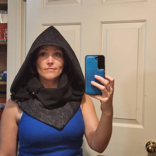 Hooded Cowl With Lining - Digital PDF Pattern and Sewing Guide ...