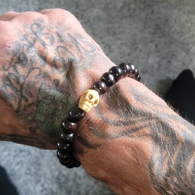 Bodhi Seed Mala With Conch Shell Markers and Guru Bead Black Tassel on ...